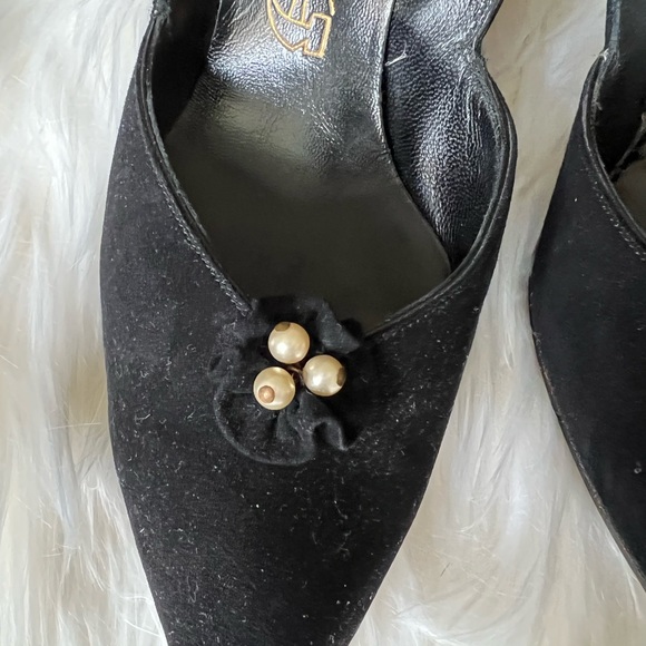 DeLiso Debs | Shoes | Deliso Debs Vintage 5s 60s Black Suedevelvet ...